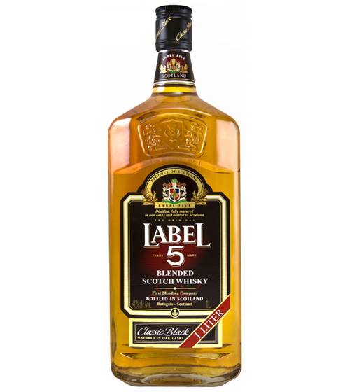 Label 5 Whisky 1L (40%) - Eugénia Lopes